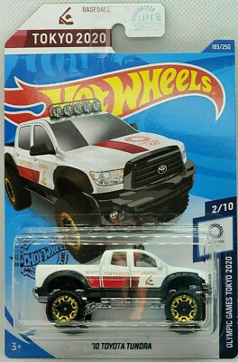 Hot Wheels '10 Toyota Tundra Olympic Games Tokyo 2020 Baseball (White ...