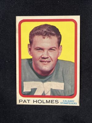 1963 Topps CFL #18 Pat Holmes EX-MT Calgary Stampeders *79 | eBay