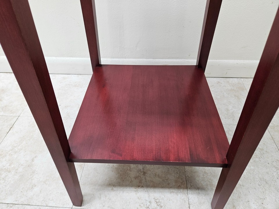 Ethan Allen Country Colors End Table Pedestal Farmhouse Mission Finish ...