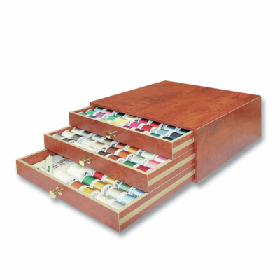 Madeira Treasure Chest Wooden Sewing Thread Kit Storage Box Rayon 180 x ...