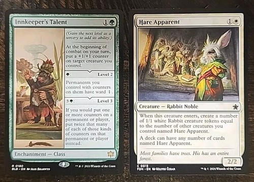 MTG - Innkeeper's Talent Rare Non-Foil & Hare Apparent Common Non-Foil ...