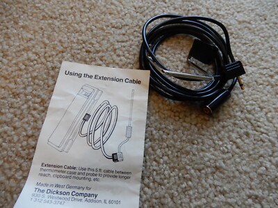 DICKSON TEMPERATURE TEMPROBE 1 EXTENSION CABLE | eBay