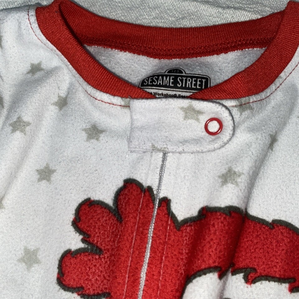 Sesame Street Zip Up Pajamas 24 Months Elmo, Grover, Cookie Monster | eBay