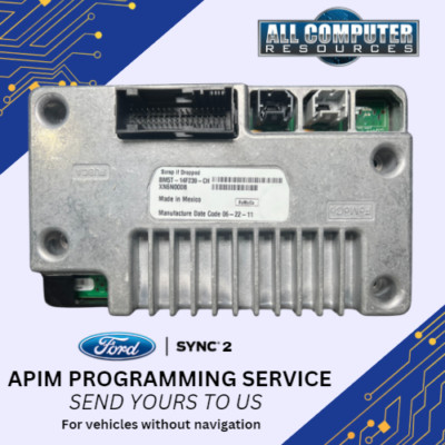 FORD SYNC 2 APIM VIN PROGRAM SERVICE and latest Sync 3.1 software -No ...