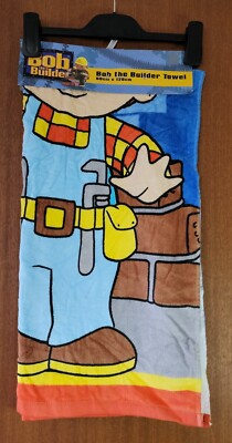 Bob The Builder Paintbrush Printed Kids Cotton Beach Towel 60cm x 120cm ...
