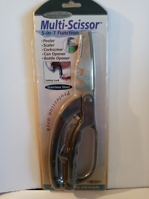 Handy Trends Multi Scissor 5 - 1 Function Scissor Peeler,Scaler ...