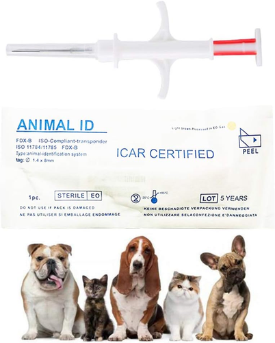 20 Pack Universal Standard Pet Microchip, ISO11784/ISO11784/FDX-B Pet ...