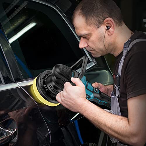 Cordless Car Buffer Polisher, Brushless 6 Inch Portable Buffer Polisher ...