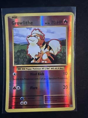 Growlithe 17/108 XY Evolutions Pokemon TCG Card Reverse Holo English | eBay