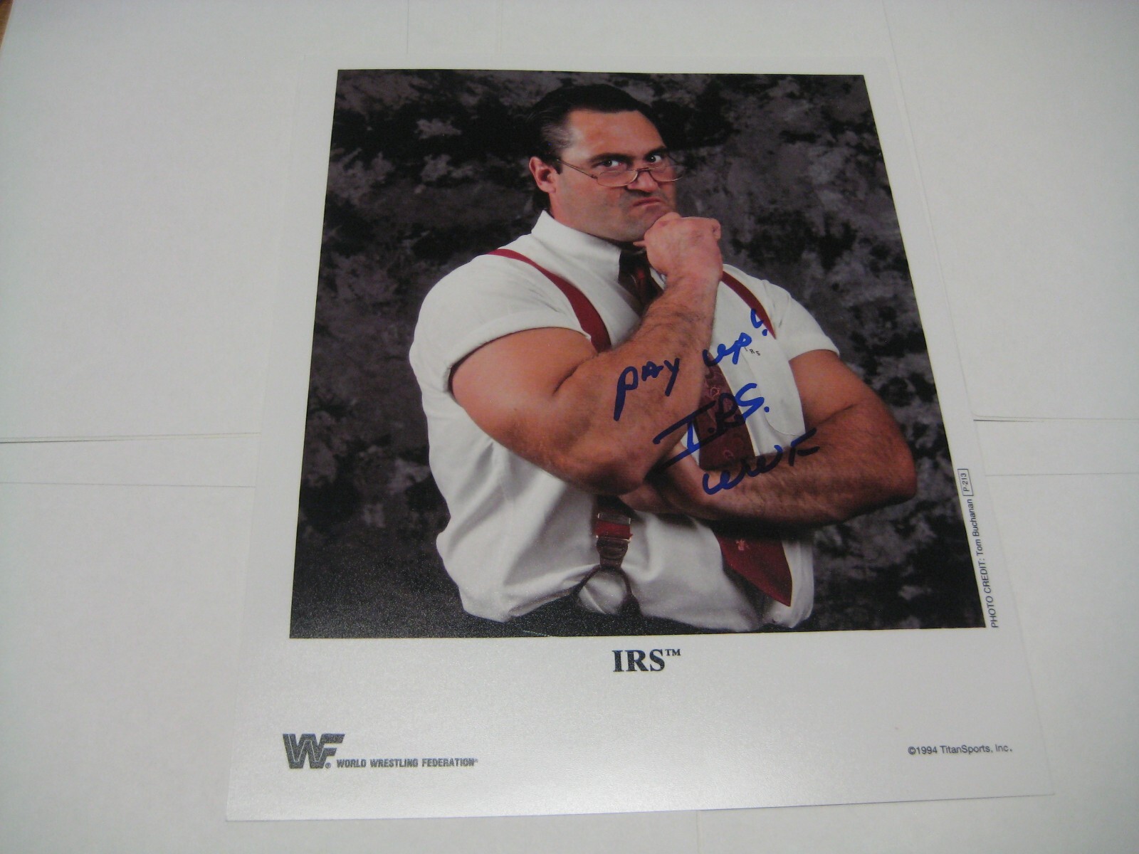 WWF, WWE IRS MIKE ROTUNDA AUTOGRAPHED SIGNED 8X10 PHOTO W/ COA FREE ...