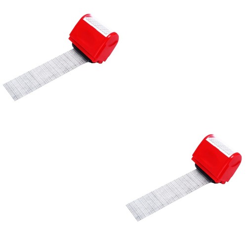 2pcs Mini Roller Stamp SelfInking Stamp Messy Code Security for Ofiice ...