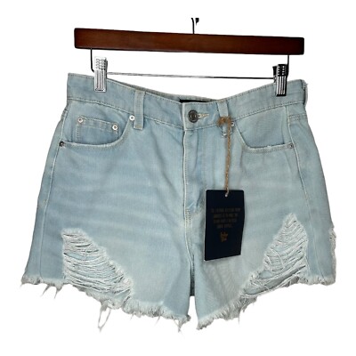 New Indigo Reign Women’s Super High Rise Shorts 7/27 Distressed BNWOT ...