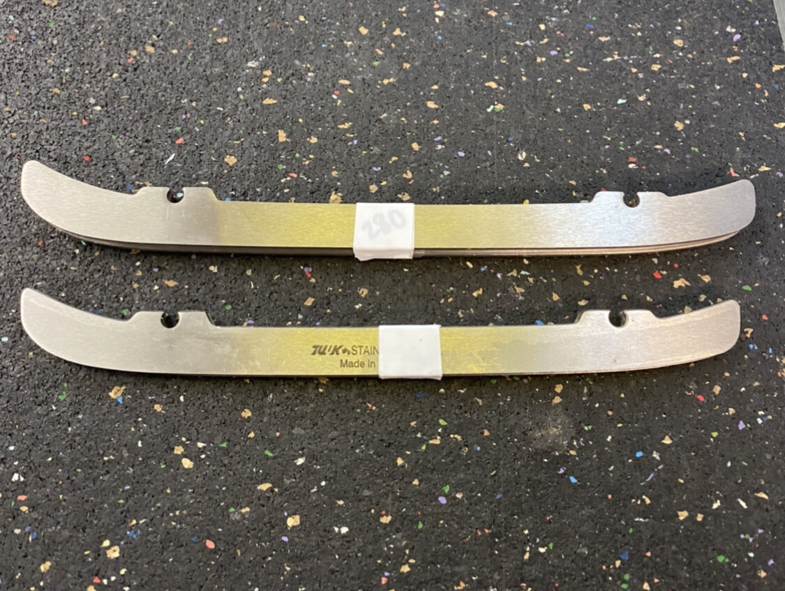 Bauer Tuuk Custom+ Hockey Skate Steel Runner Pair *New* Size 254 | eBay