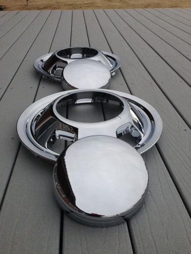 Fits 07 08 09 10 front pair dodge 3500 wheel simulators hubcaps 17 ...