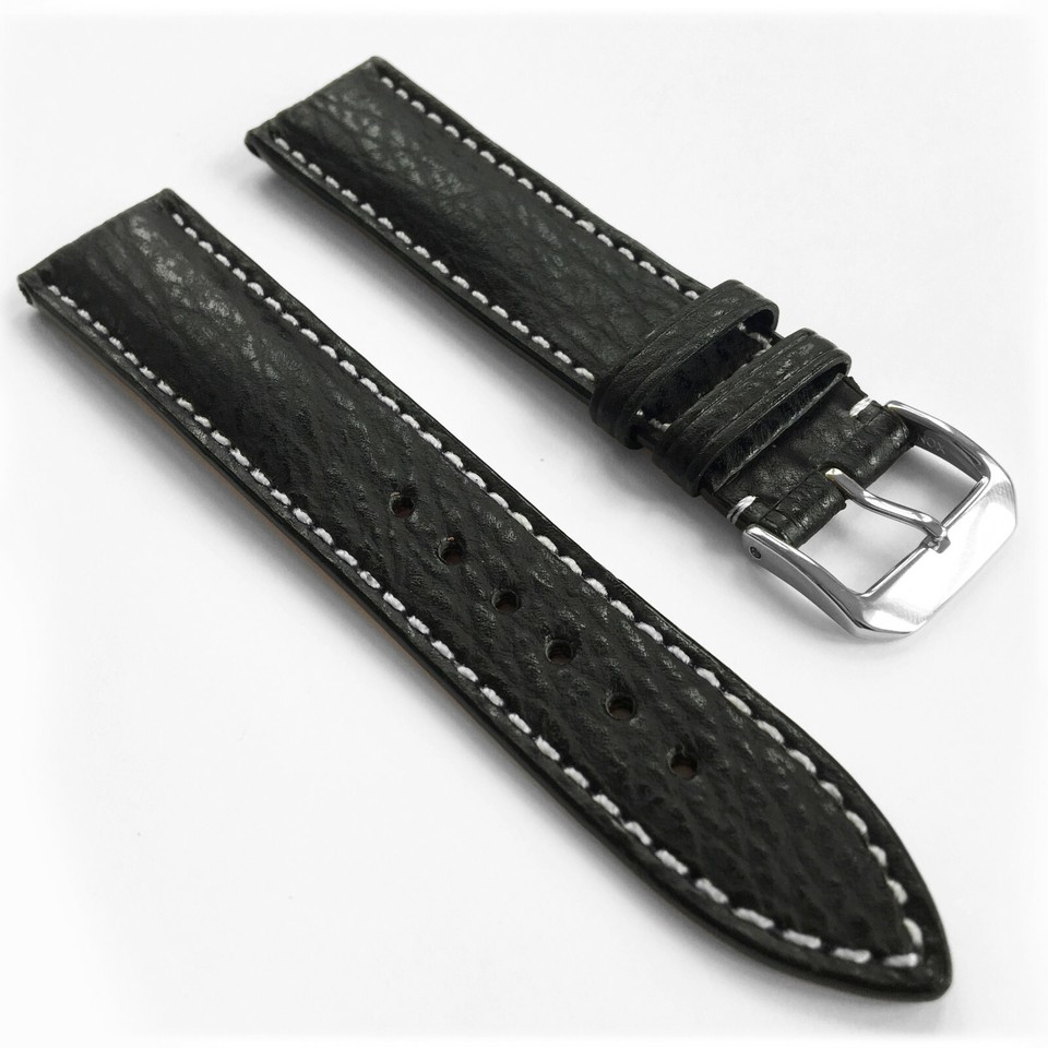 Waterproof Genuine Shark Leather Watch Band Strap - 18mm 19mm 20mm 22mm ...