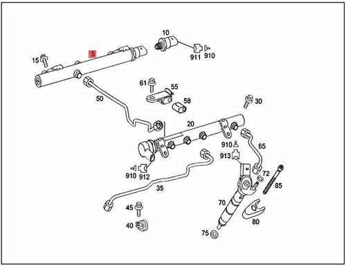 Genuine MERCEDES Right Fuel distributor 6420703095 | eBay