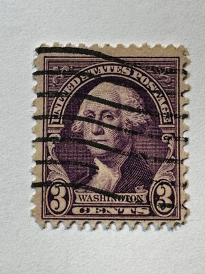 1932 US 3 Cent George Washington Stamp Purple / Violet - Tough to find ...