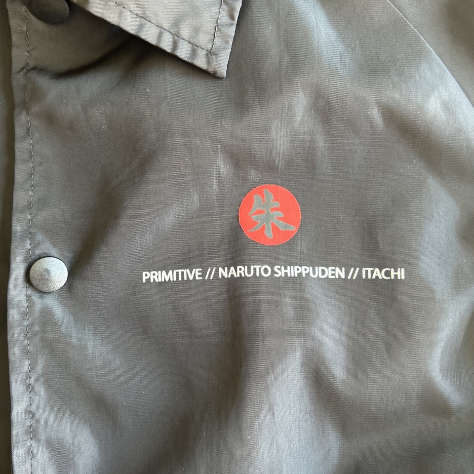 Primitive Jacket Black Windbreaker Naruto Shippuden Skateboards Itachi ...