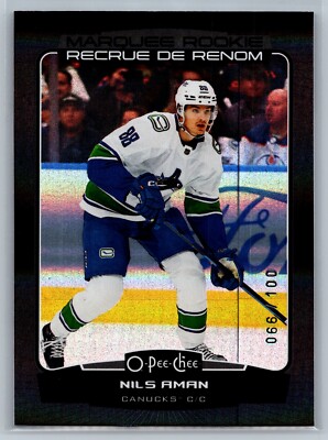 Nils Aman 2022-23 O-Pee-Chee Hockey Rainbow Black #584 066/100 | eBay