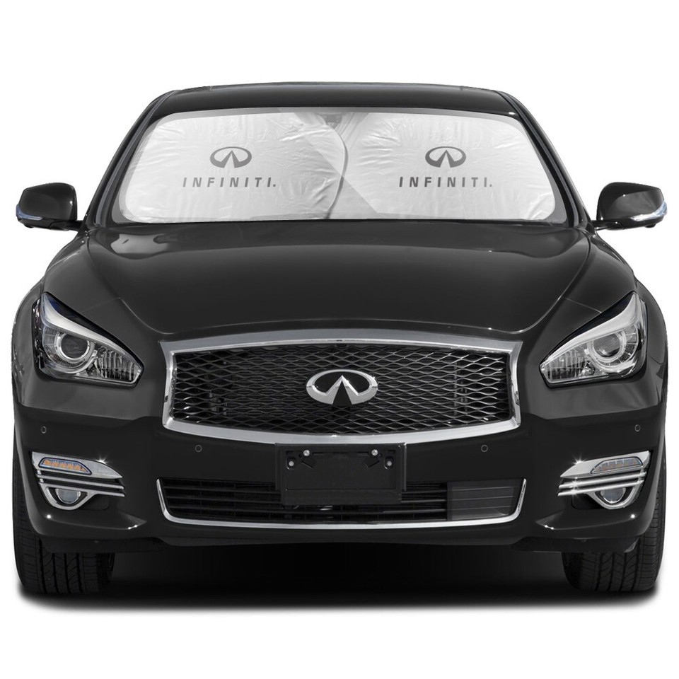 for INFINITI Logo Dual Panels Easy Folding Windshield Sun Shade, Cars ...
