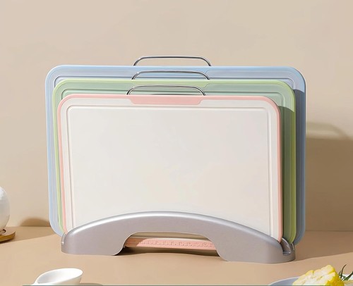 3-Piece Chopping Board Set with Storage Holder, Kitchen Cutting Board ...