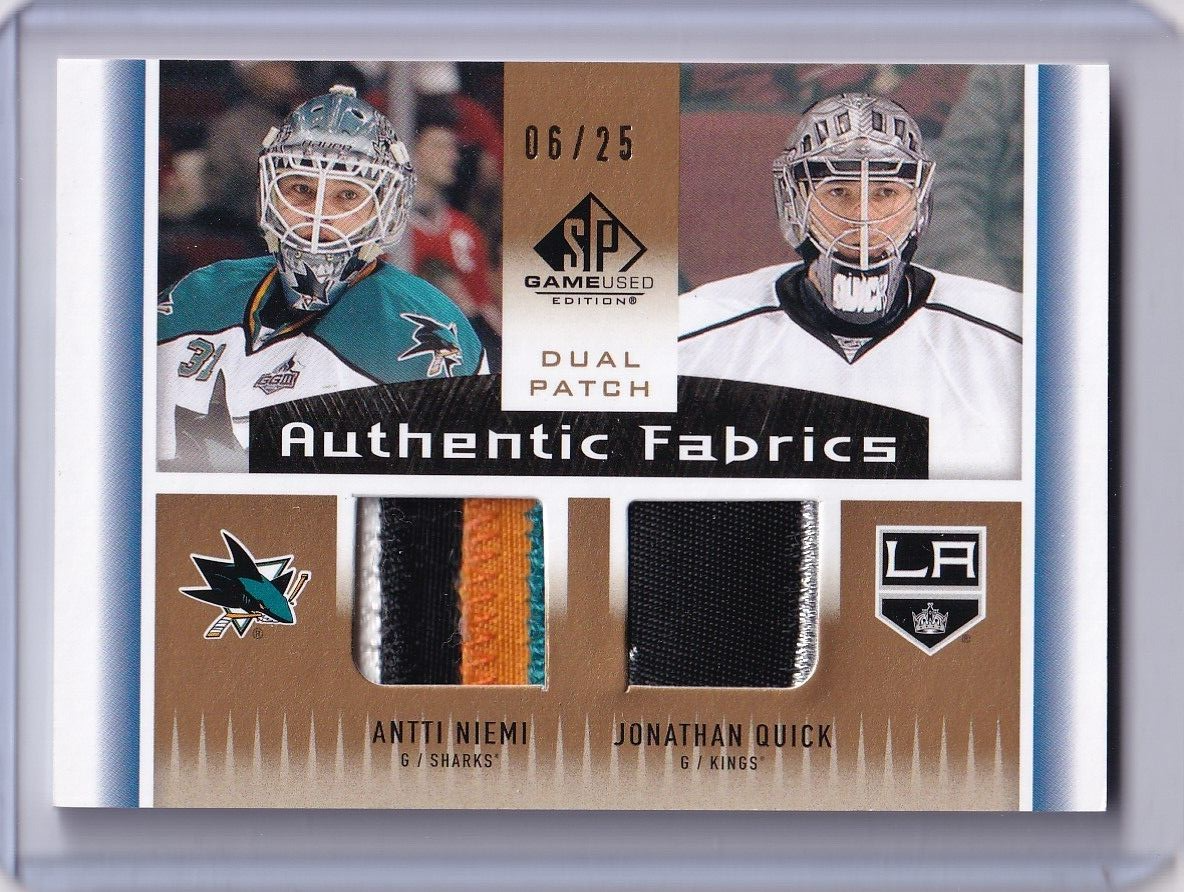 2013-14 SP Game Used Edition - Authentic Fabrics Dual Patch #AF2-NQ ...