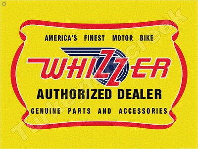 Whizzer Authorized Dealer 18" x 24" Metal Sign | eBay