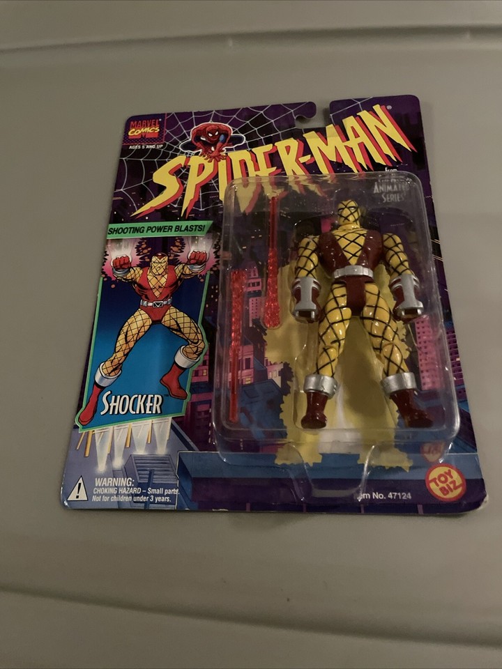 Toybiz Spider-Man Animated Series The Shocker Action Figure MOC Vintage ...