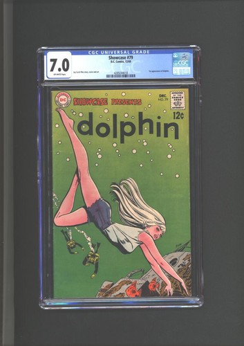 Showcase #79 CGC 7.0 1st App Of Dolphin 1968 | eBay