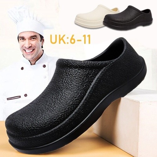 Oil Resistant Work Shoes Non Slip Shoes Cushion Chef Shoes Safety Water ...