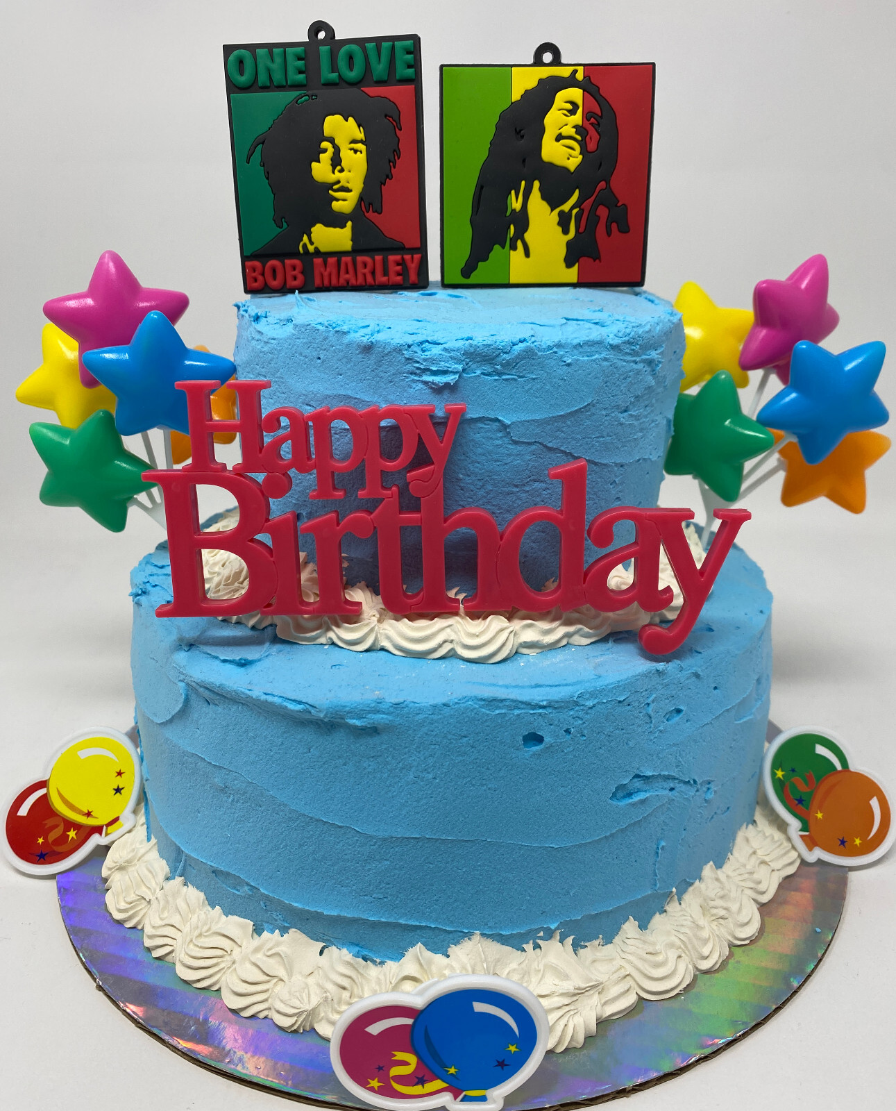 Bob Marley One Love Reggae Music Brithday Cake Topper Set ~ BEAND NEW ...