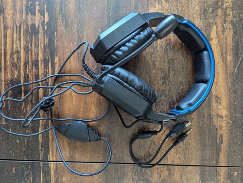 RUNMUS K8 Gaming Headset for PS4, Xbox One, PC Headphone w/Surround ...