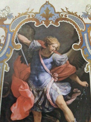 ARCHANGEL ST MICHAEL Protection Catholic Window Sticker Cling Color 3-1 ...