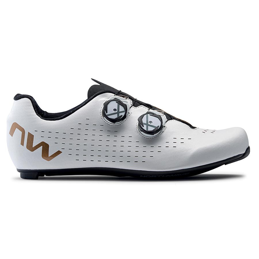 Northwave Revolution 3 Road Shoes, White/Bronze, 45, Pair 885248697201 ...