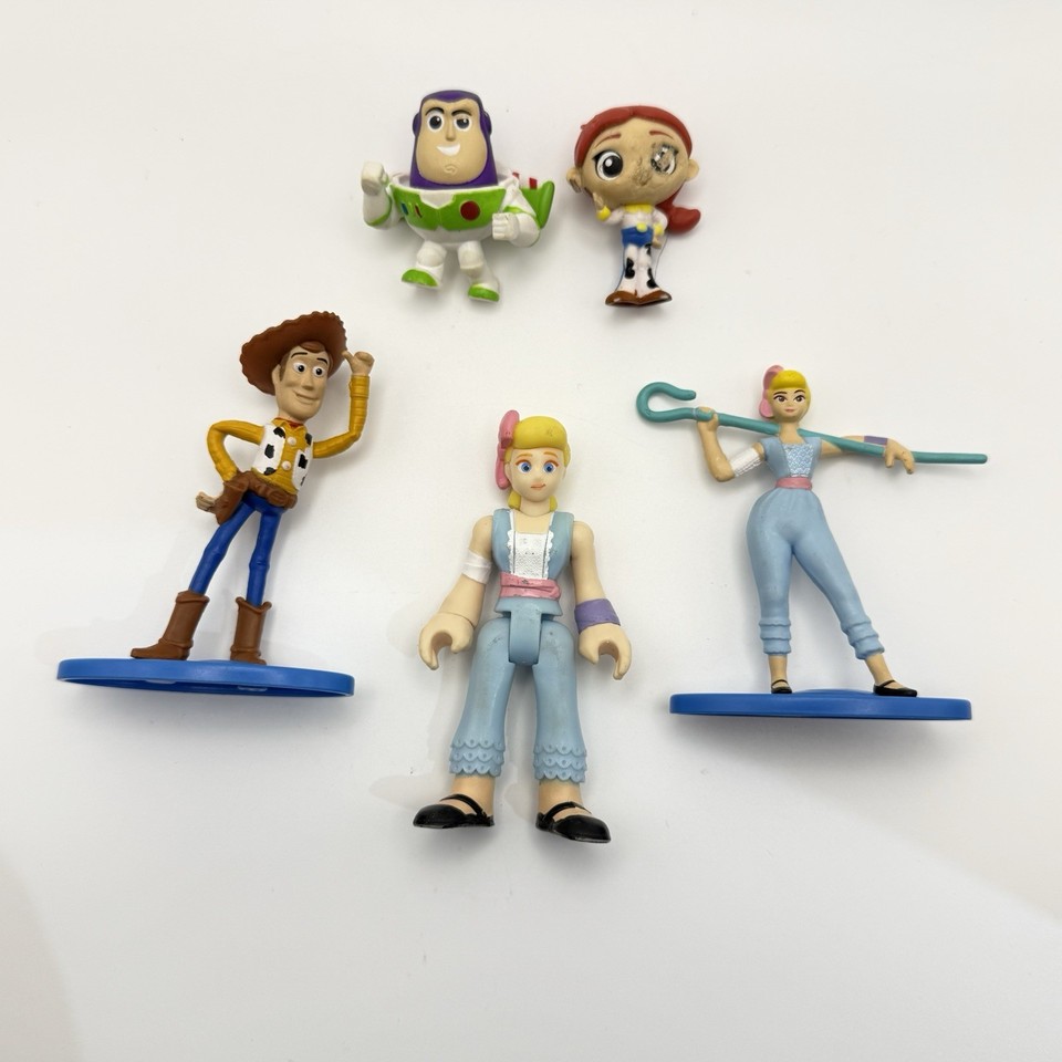 Toy Story Mini Figure Lot Woody Buzz Bo Peep Jessie Mixed Set Small ...