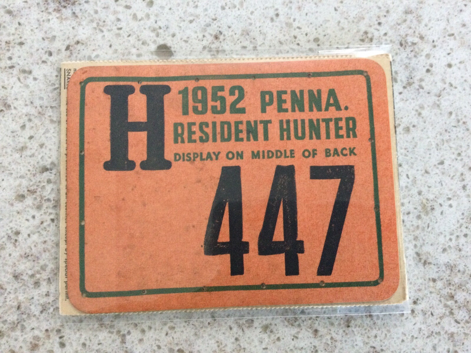 Great 3 Digit Pa Hunting License 1952 With Paper | eBay