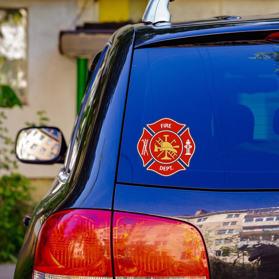 Standard Fire Department Logo Sticker Firefighter Dept Car Truck Window ...