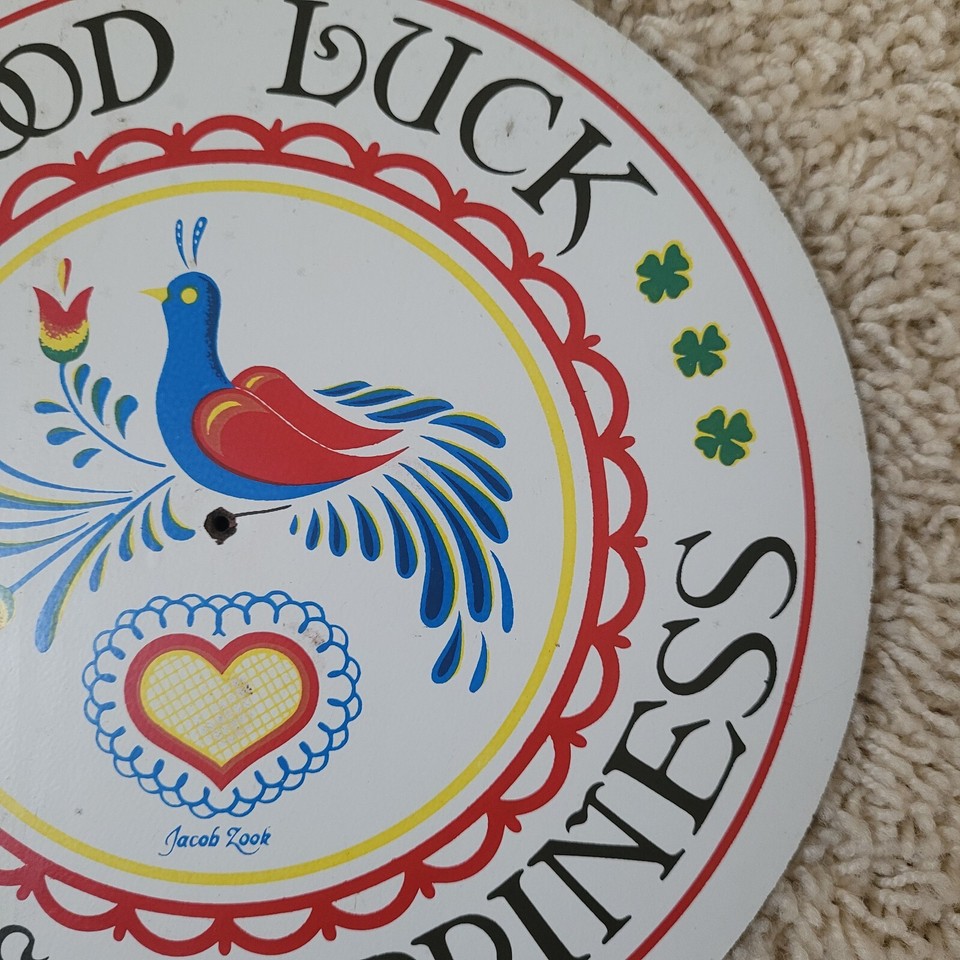 Vintage Pennsylvania Dutch Hex Sign Good Luck Home Decor | eBay
