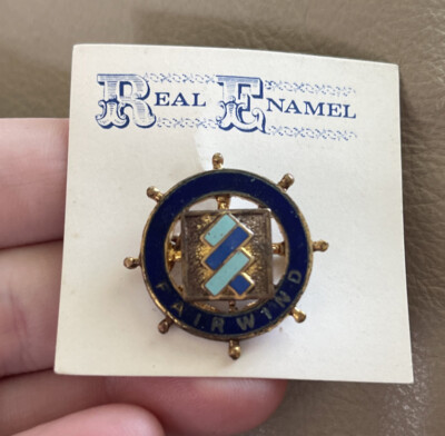 RARE Antique SS Fairwind Enameled Passenger ship Pin previously RMS ...