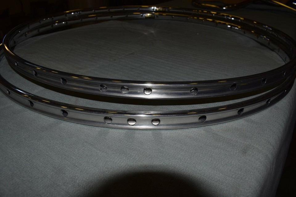 RIGIDA Tubular Rim Set 700c 28'' 36 hole Made in France vintage silver ...