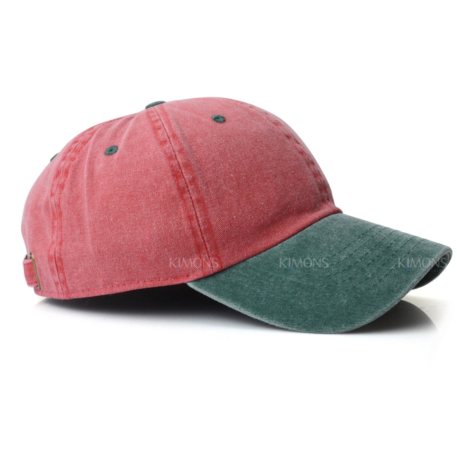 Pigment Dyed Baseball Ball Cap Washed 2Two Tone Cotton Vintage Hat Dad ...