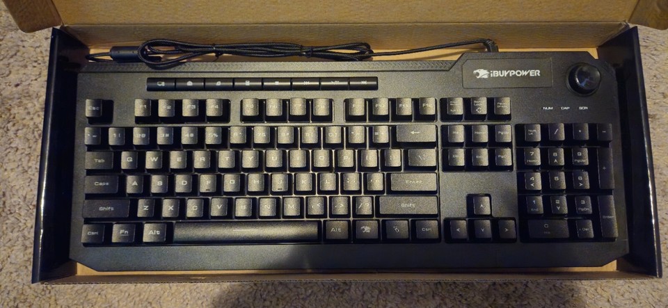 iBUYPOWER ARES/M2 Membrane Gaming Keyboard (NEW) (IBP-ARES M2 KB) USA ...