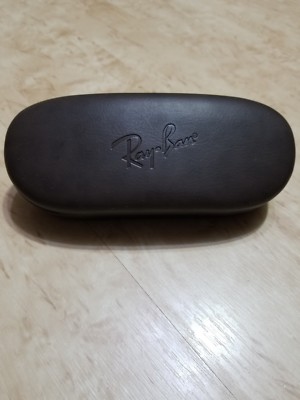 Ray-Ban Case Brown Hard Case Rayban For Sunglasses Medium Clamshell | eBay