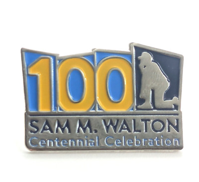 Sam Walton 100 Years Centennial Celebration Pin Walmart Museum ...