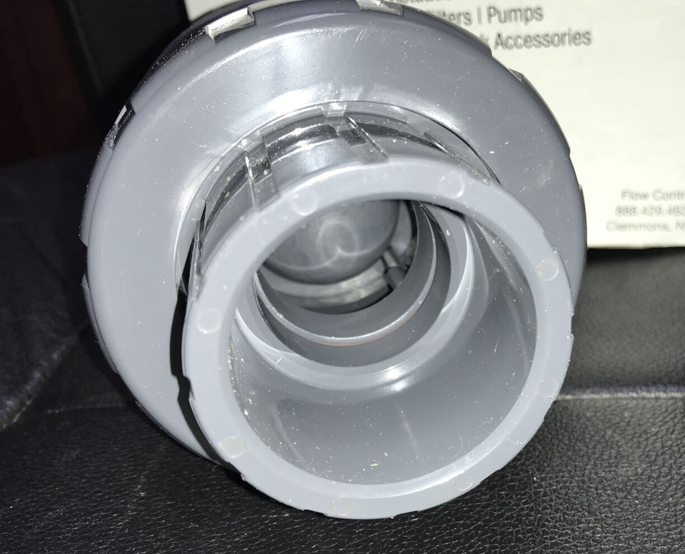 Hayward FV11.50ST 1-1/2" PVC True Union Ball Check Valve with Foot ...