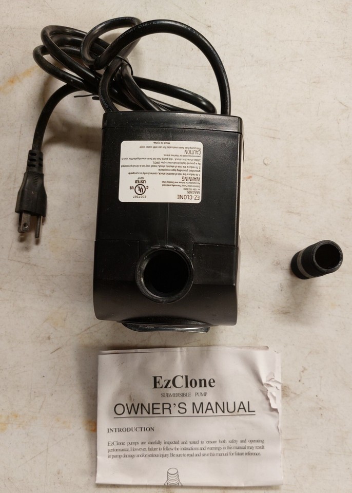 EZ CLONE Classic Water Pump 925 | eBay
