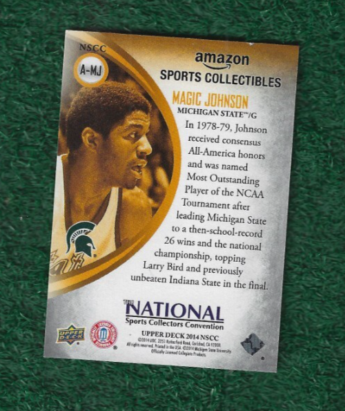 MAGIC JOHNSON - NBA HOF - 2014 UPPER DECK NATIONAL PROMO CARD #NSCC A ...