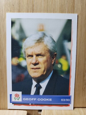 GEOFF COOKE🏆1994 #63 South Africa International Rugby Sports Deck Card🏆 ...