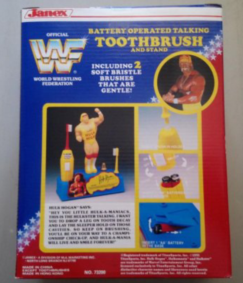 wwf ljn hasbro wrestling superstars hulk hogan battery operated ...