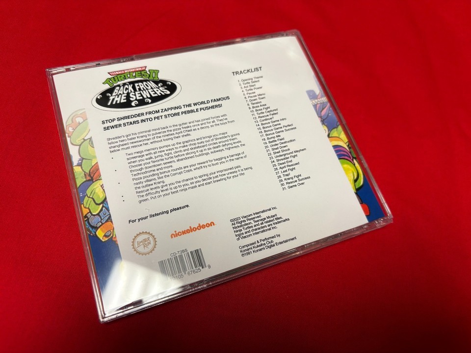 Teenage Mutant Ninja Turtles Back From The Sewers Soundtrack CD Limited ...
